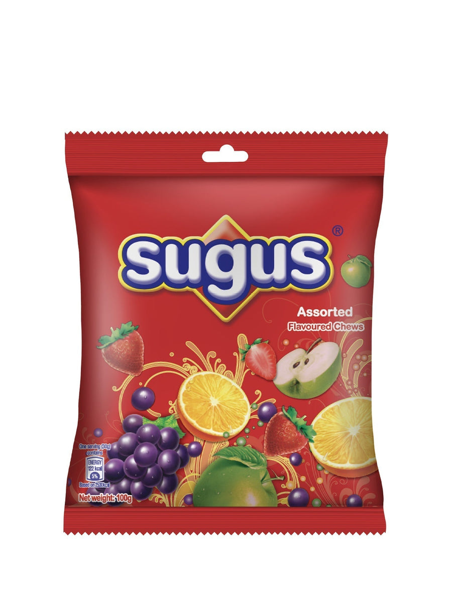 SUGUS ASSORTED POUCH 100G – Village Grocer - Southkey