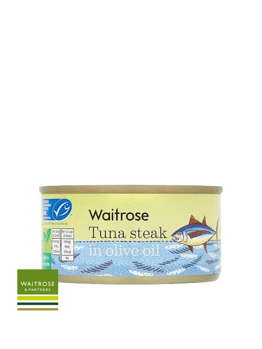 WAITROSE MSC TUNA STEAK IN OLIVE OIL 200G – Village Grocer - Southkey
