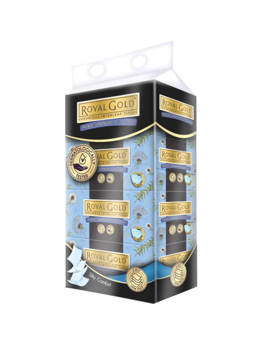 ROYAL GOLD LUXURIOUS FACIAL TISSUE BX 3PLY 4X110S – Village Grocer ...